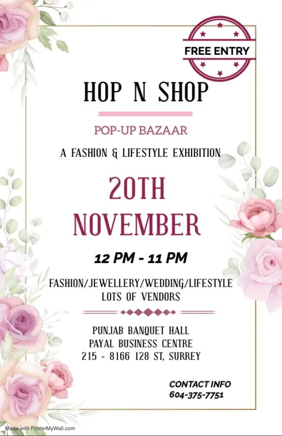 HOP N SHOP - A Fashion & Lifestyle Exhibition - ATI Vancouver